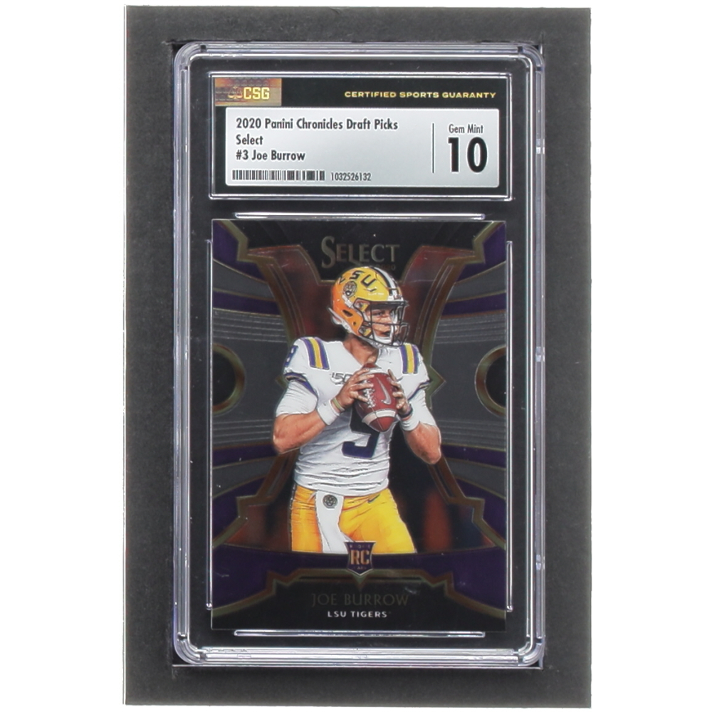 Joe Burrow 2020 Select Draft Picks #3 RC (CSG 10) | Pristine Auction