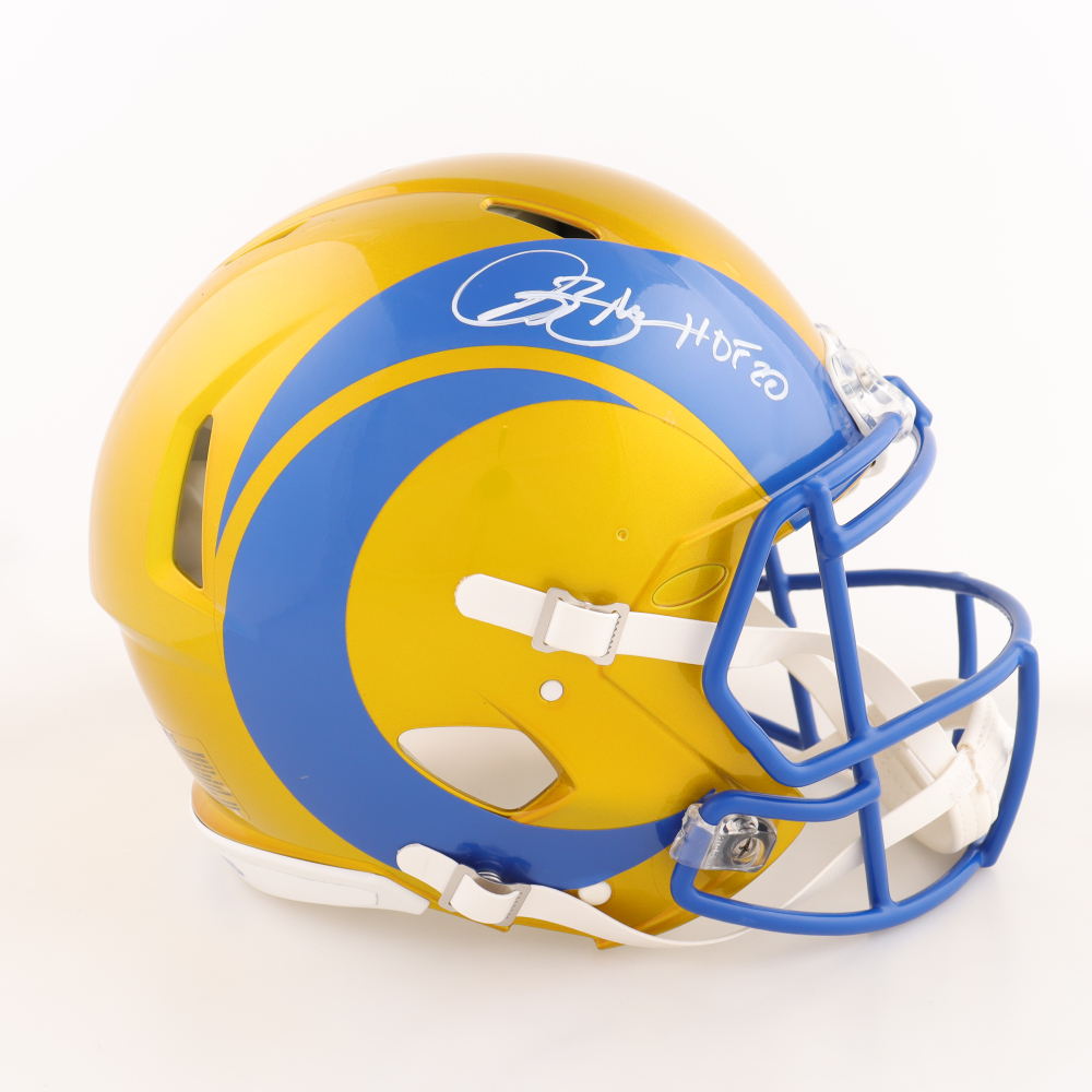 Isaac Bruce Signed Rams Full-Size Authentic Flash Alternate Speed ...