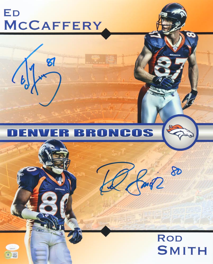 Ed McCaffrey & Rod Smith Signed Broncos 16x20 Photo (JSA & Beckett ...