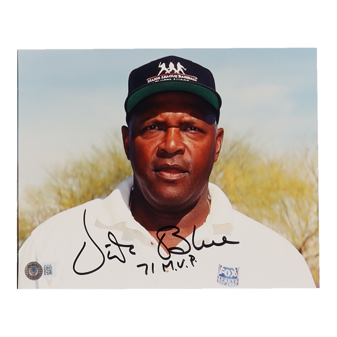 Vida Blue Signed 8x10 Photo Inscribed "71 MVP" (Beckett) | Pristine Auction