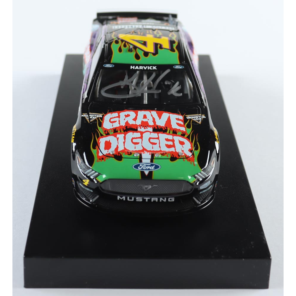 Kevin Harvick Signed LE NASCAR #4 Grave Digger 2021 Mustang - 1:24 ...