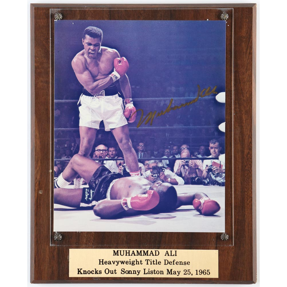 Muhammad Ali Signed 8x10 Photo with Custom Engraved Plaque | Pristine ...
