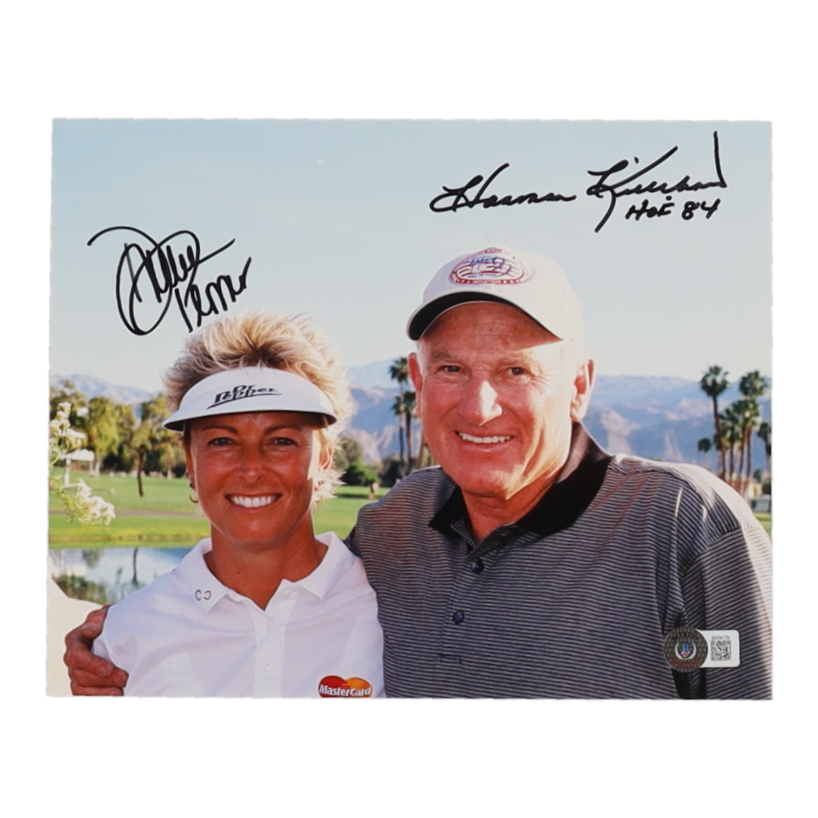 Harmon Killebrew & Dottie Pepper Signed 8x10 Photo Inscribed "HOF 84 ...