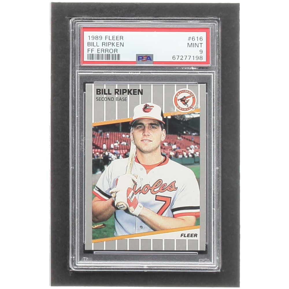 Bill Ripken 1989 Fleer #616A / F*** Face Written on Knob of Bat (PSA 9 ...