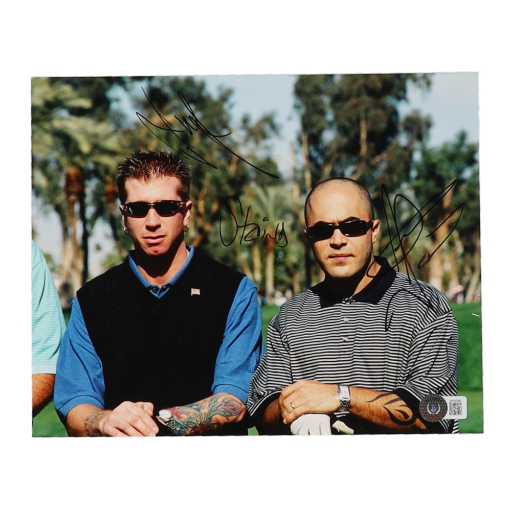 Aaron Lewis & John Wysocki Signed 8x10 Photo inscribed "Staind ...