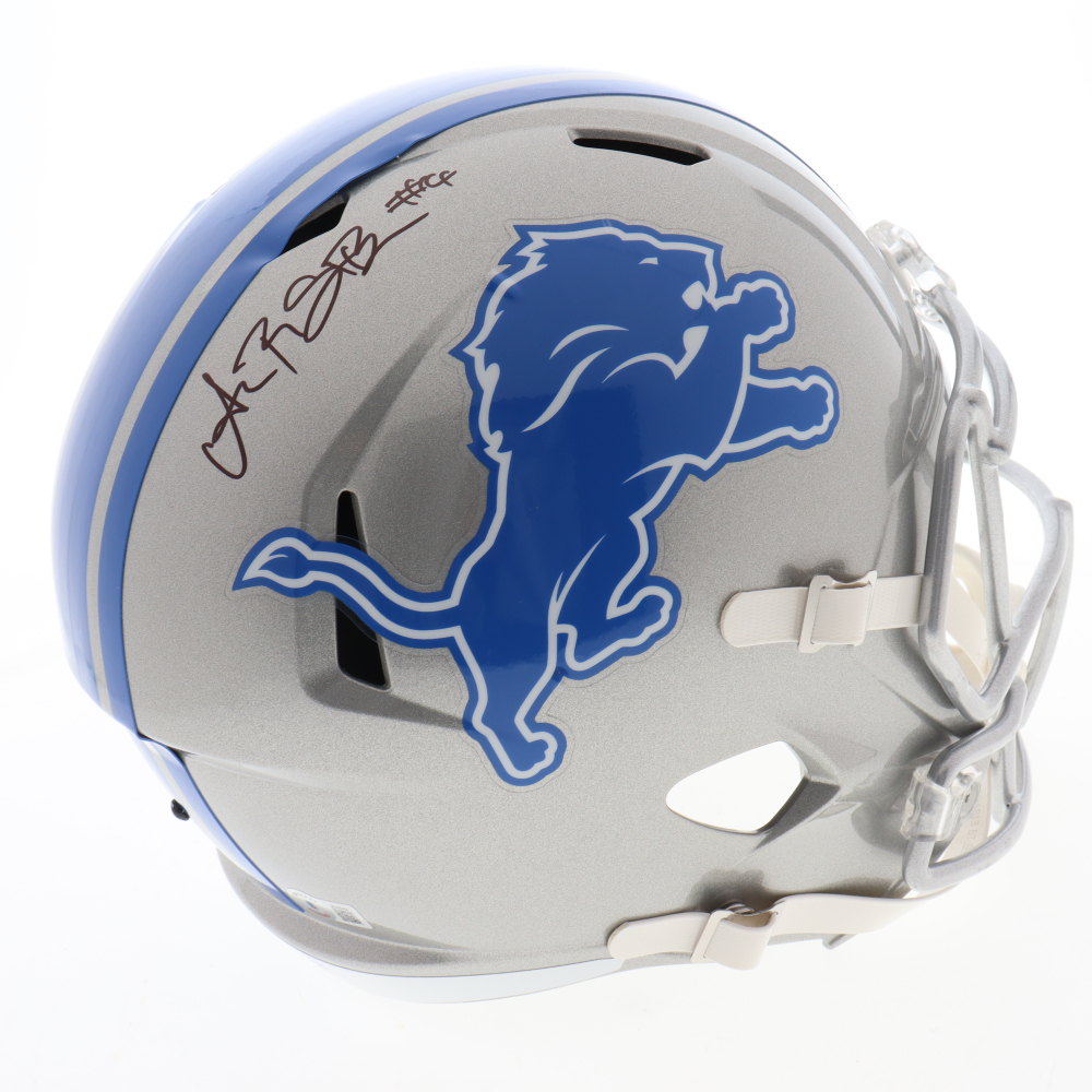 Amon-Ra St. Brown Signed Lions Full-Size Speed Helmet (Beckett ...