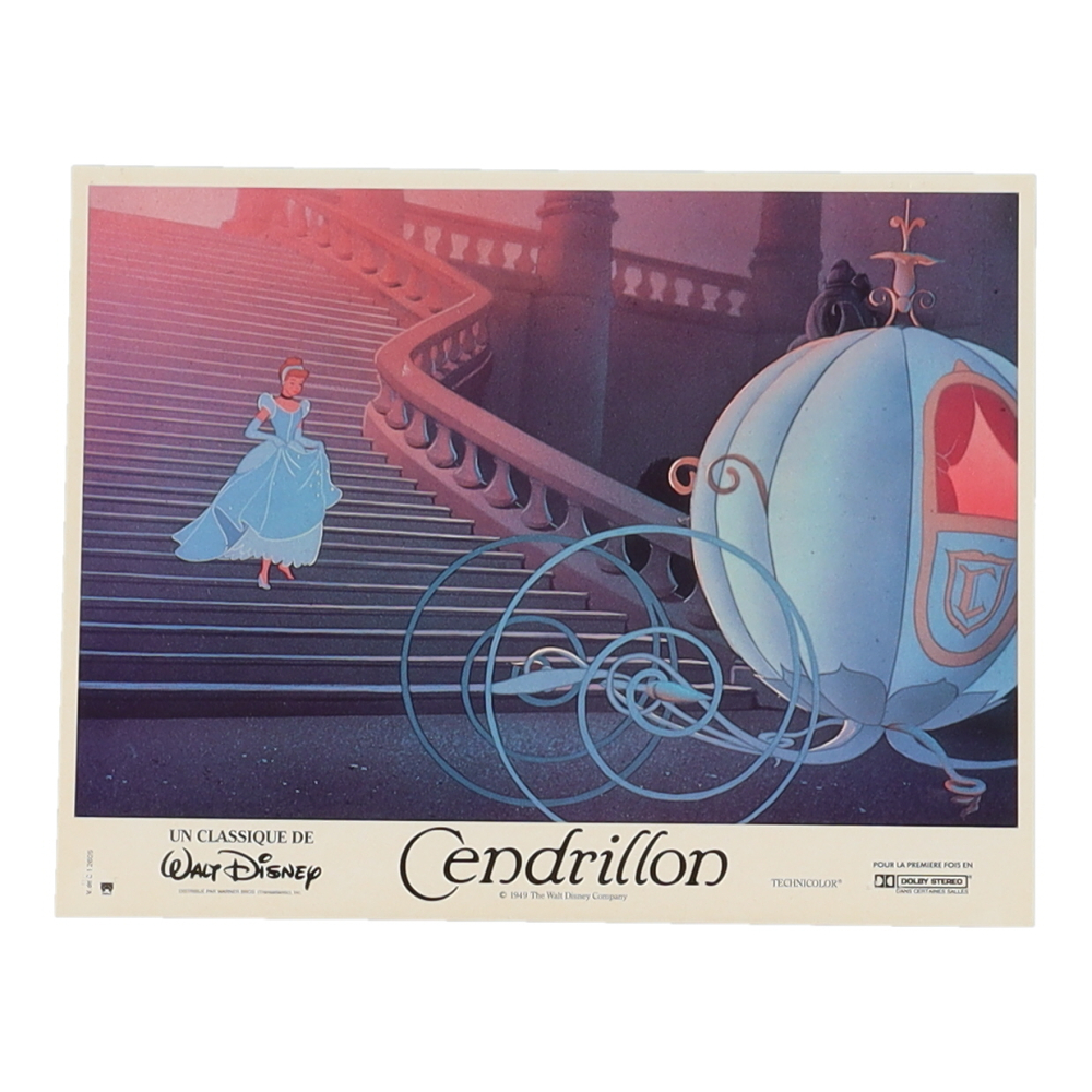 Disney "Cinderella" France Movie House Used Complete Set of (9) Lobby ...