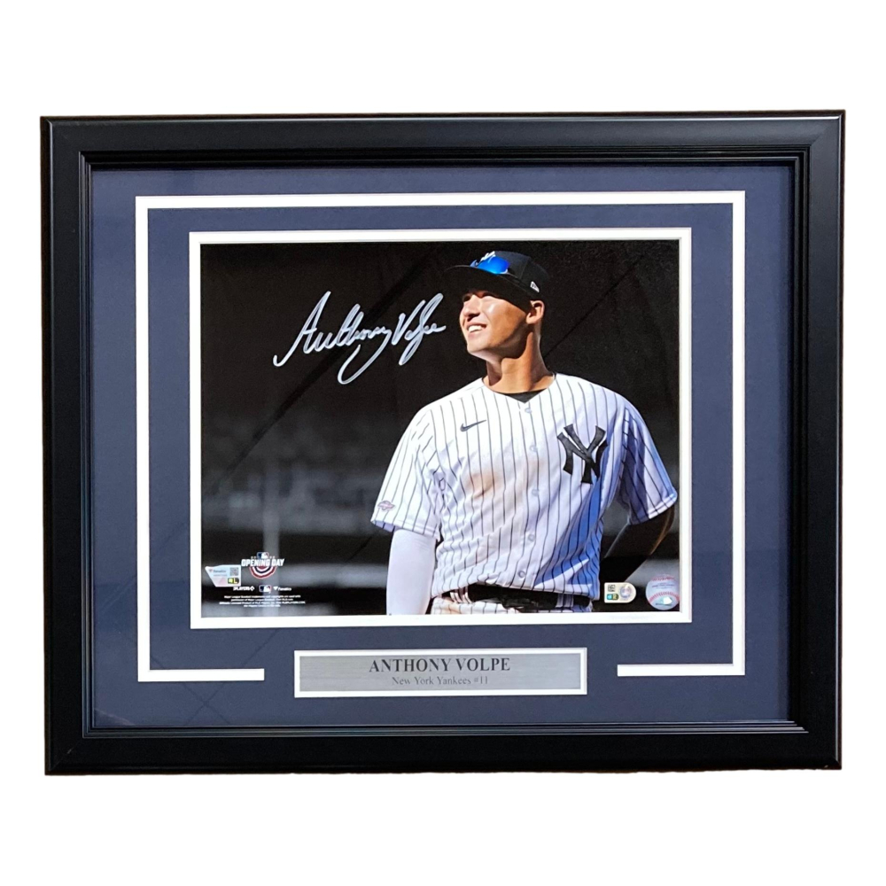 Anthony Volpe Signed 16x20 Custom Framed Jersey Display (Fanatics ...