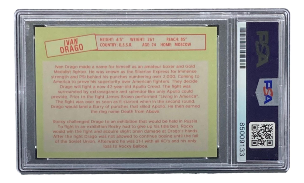 Dolph Lundgren Signed Rocky IV Trading RP Card (PSA 10) | Pristine Auction