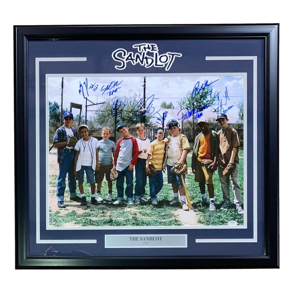 "The Sandlot" 24x30 Custom Framed Photo Display Signed by (8) with ...