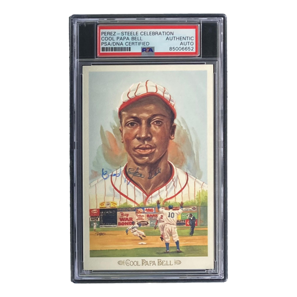 Cool Papa Bell Signed LE 1989 Perez-Steele Hall of Fame Postcard #4 ...