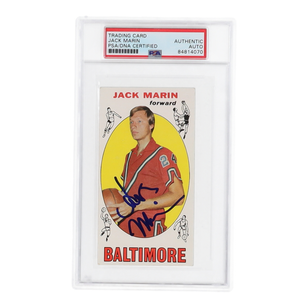 Jack Marin Signed 1969-70 Topps #26 RC (PSA) | Pristine Auction