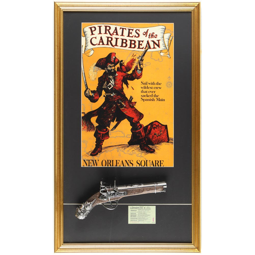 Disneyland's "The Pirates of the Caribbean" Custom Framed Print Display ...