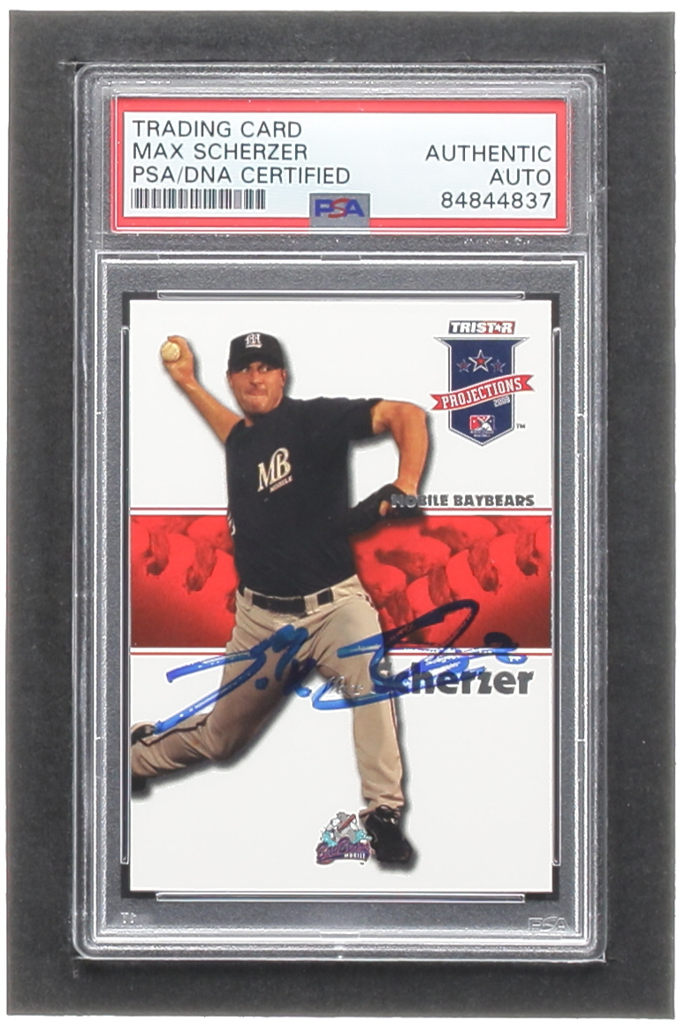 Max Scherzer Signed 2008 TRISTAR PROjections #14 RC (PSA) | Pristine ...