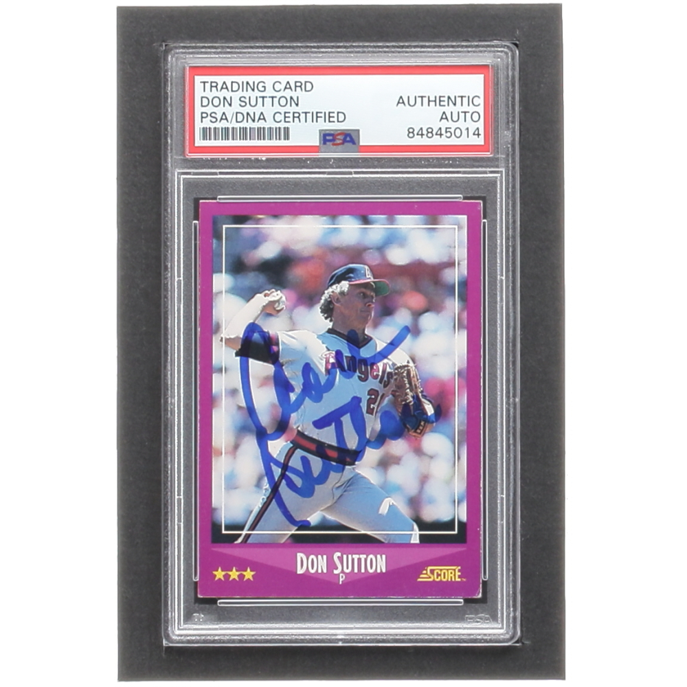 Don Sutton Signed 1988 Score #105 (PSA) | Pristine Auction