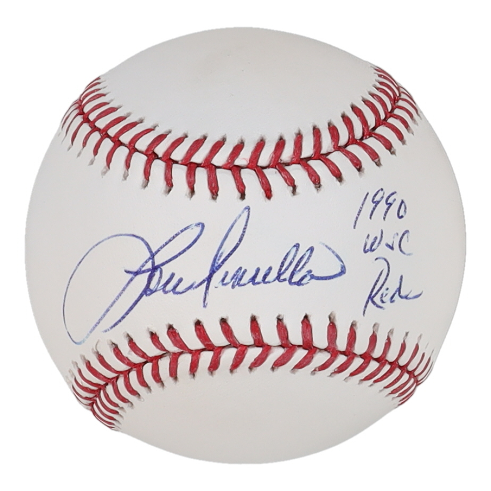 Lou Piniella Signed OML Baseball Inscribed "1990 WSC Reds" (PSA ...