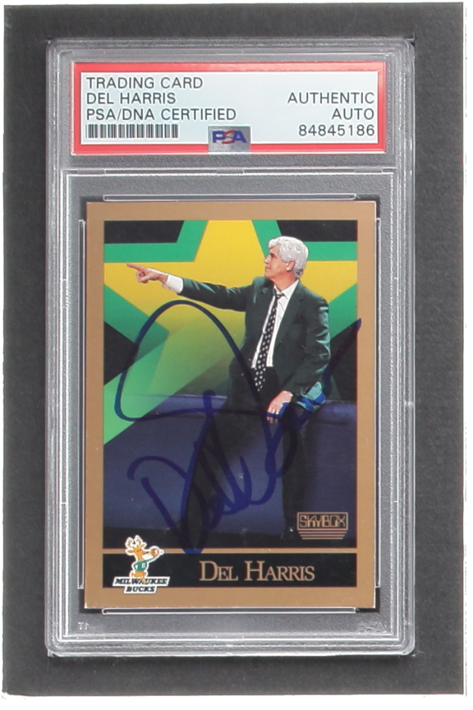 Del Harris Signed 1990-91 SkyBox #315 CO (PSA) | Pristine Auction