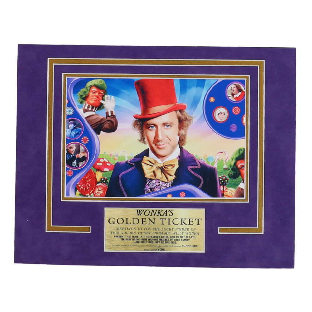 "Willy Wonka & the Chocolate Factory" Custom Matted 11x14 Photo Display ...
