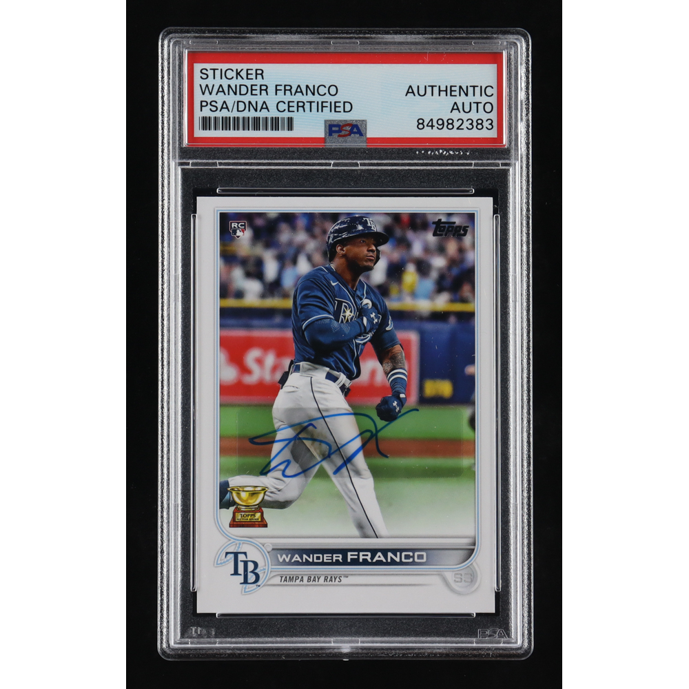 Wander Franco Signed 2022 Topps #215 RC (PSA) | Pristine Auction