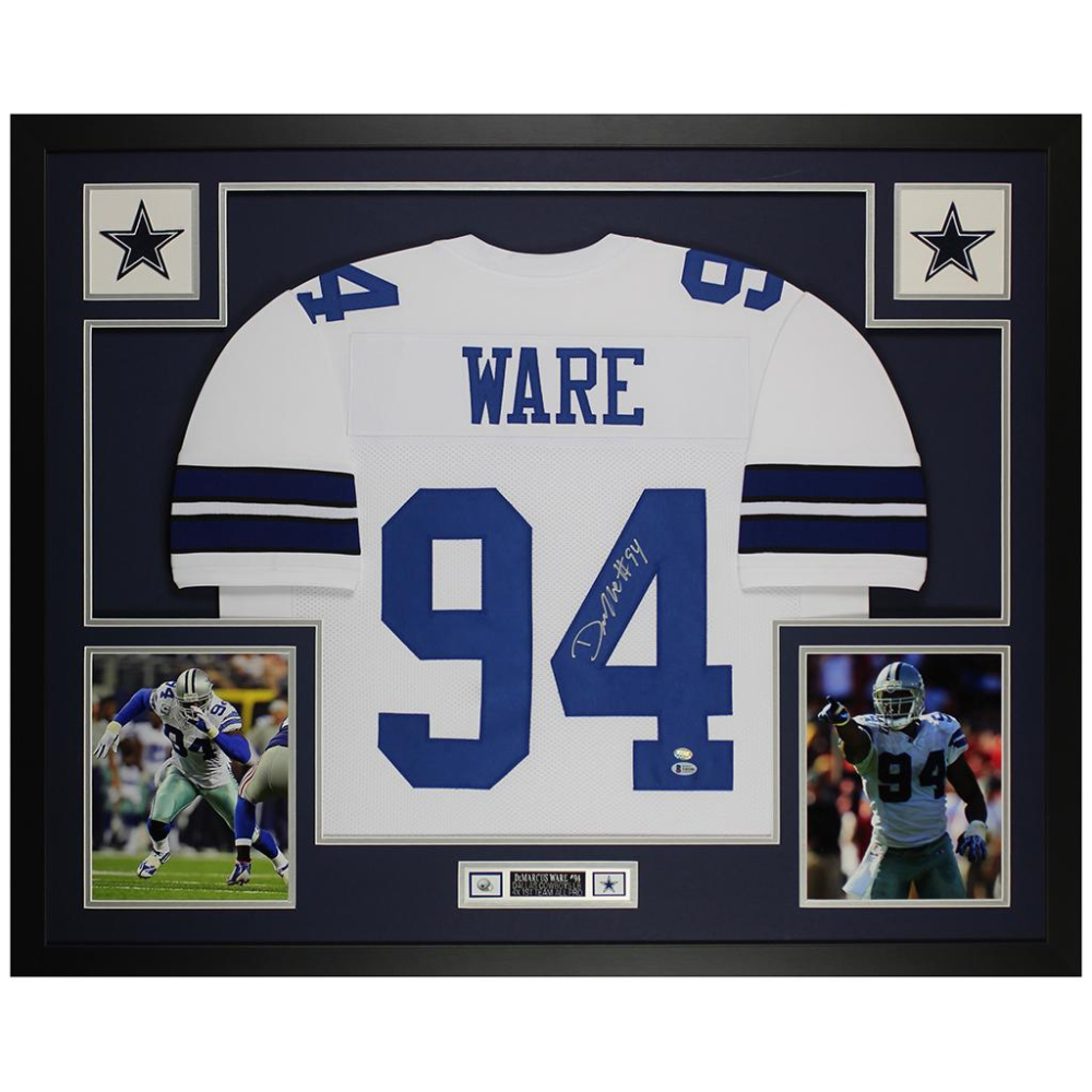 DeMarcus Ware Signed Custom Framed Jersey Display (Beckett) | Pristine ...