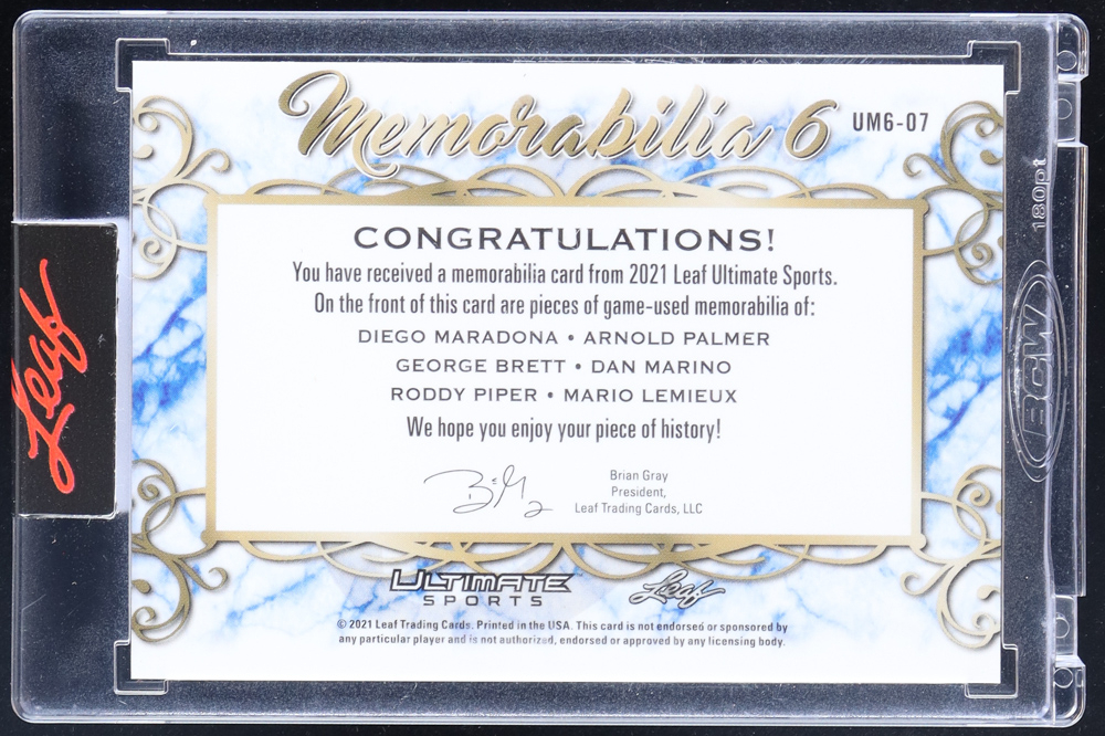 2021 Leaf Ultimate Sport Ultimate Memorablila 6 #UM607 Diego Maradona ...