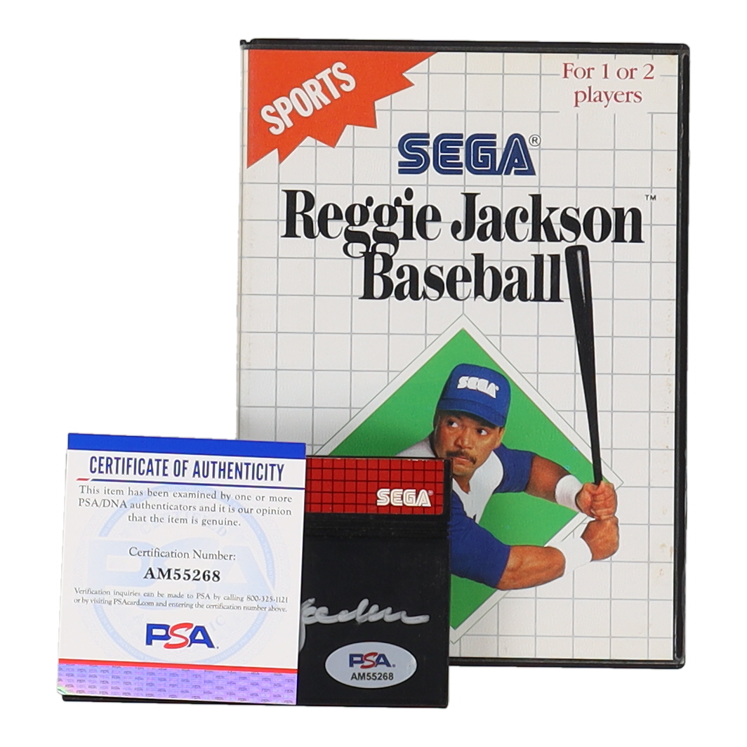 Reggie Jackson Signed "Reggie Jackson Baseball" Sega Master System ...