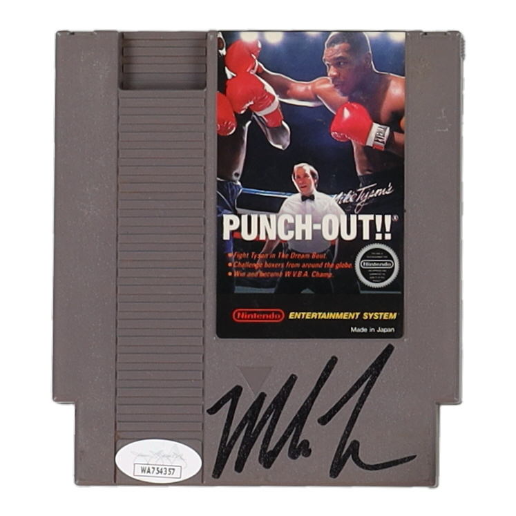 Mike Tyson Signed 1987 Nintendo Original "Mike Tyson's Punch-Out ...
