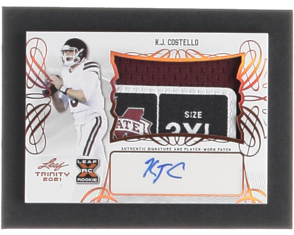 K.J. Costello 2021 Leaf Trinity Patch Autographs #PAKJC RC | Pristine ...