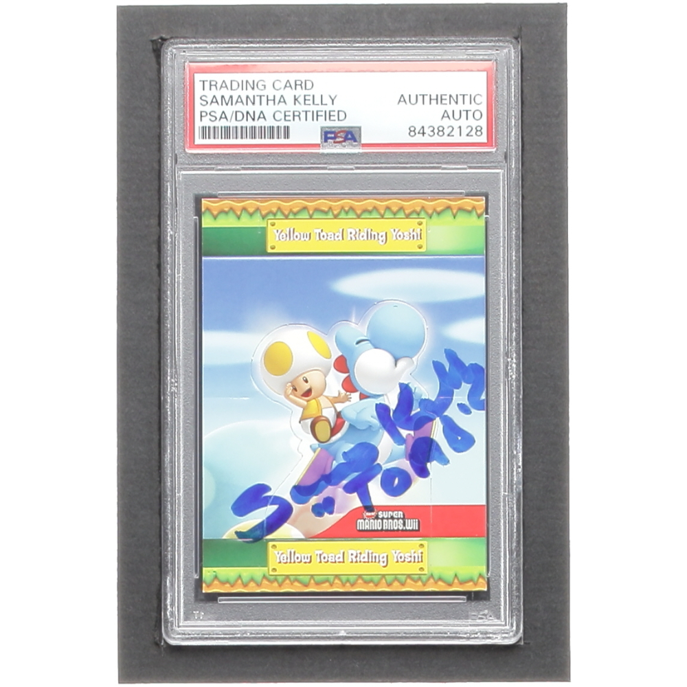 Samantha Kelly Signed Yellow Toad / Yoshi 2010 Super Mario Bros. Wii ...