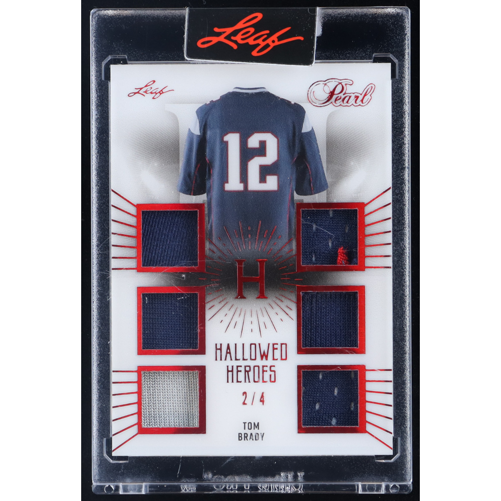 Tom Brady 2022 Leaf Pearl Hallowed Heroes Red #HH18 #2/4 | Pristine Auction