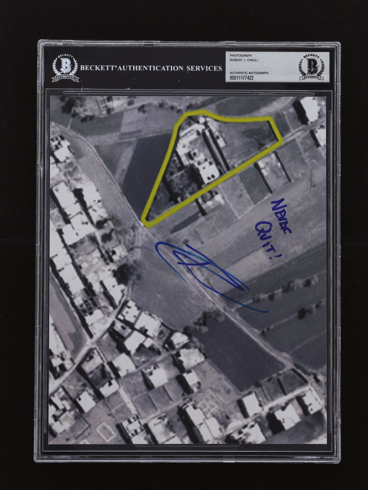 Robert J. O'Neill Signed 8x10 Photo Inscribed "Never Quit!" (BAS) | Pristine Auction