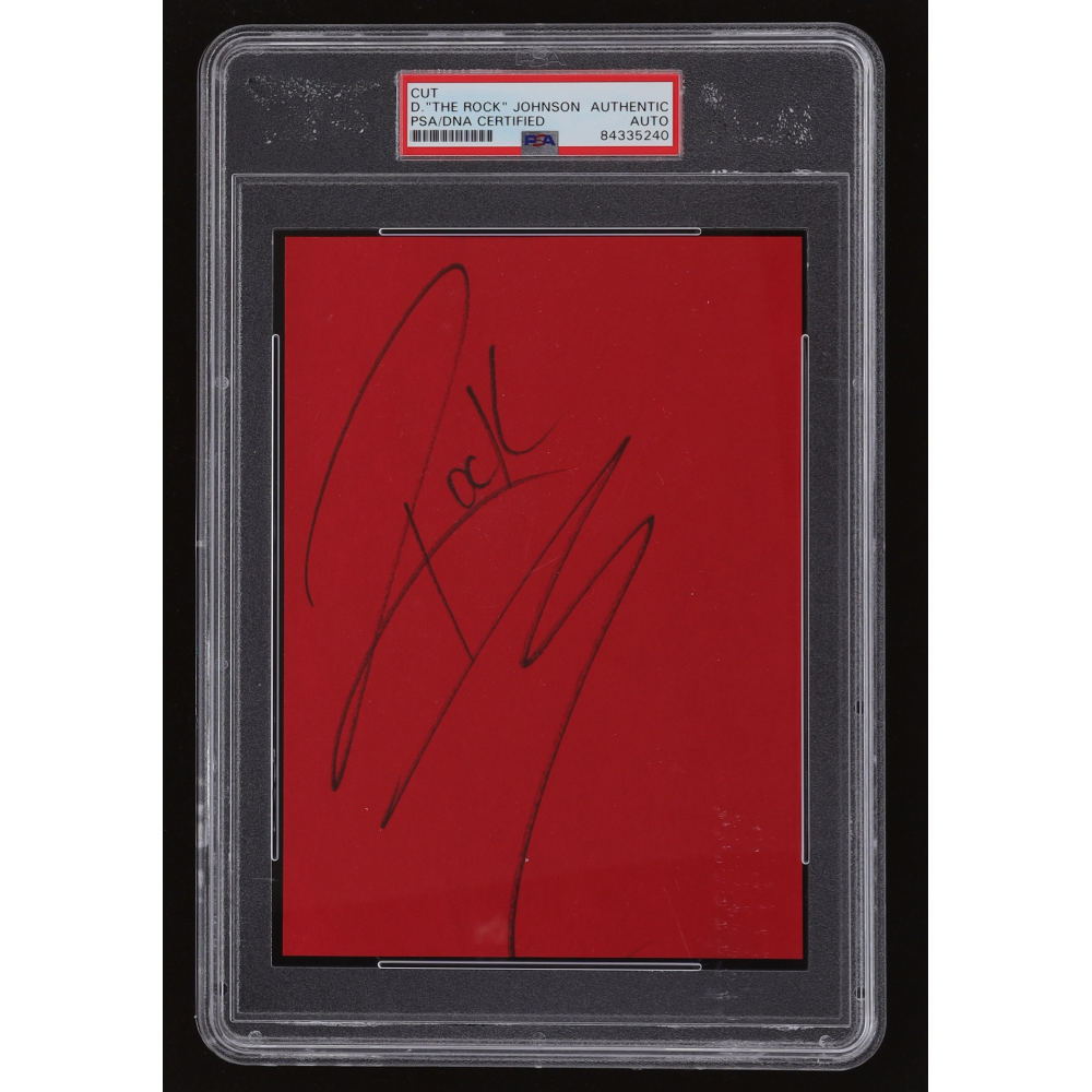 Dwayne "The Rock" Johnson Signed 5x7 Cut (PSA) | Pristine Auction