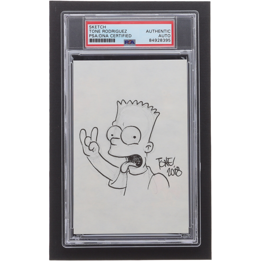 Tone Rodriguez Signed 3.5x5.5 Cut Inscribed "2018" with Hand-Drawn ...