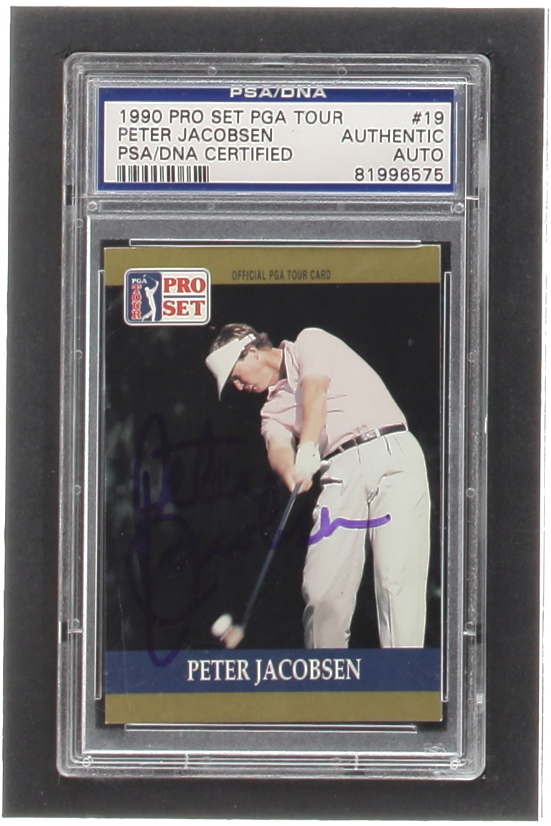 Peter Jacobsen Signed 1990 Pro Set #19 (PSA) | Pristine Auction