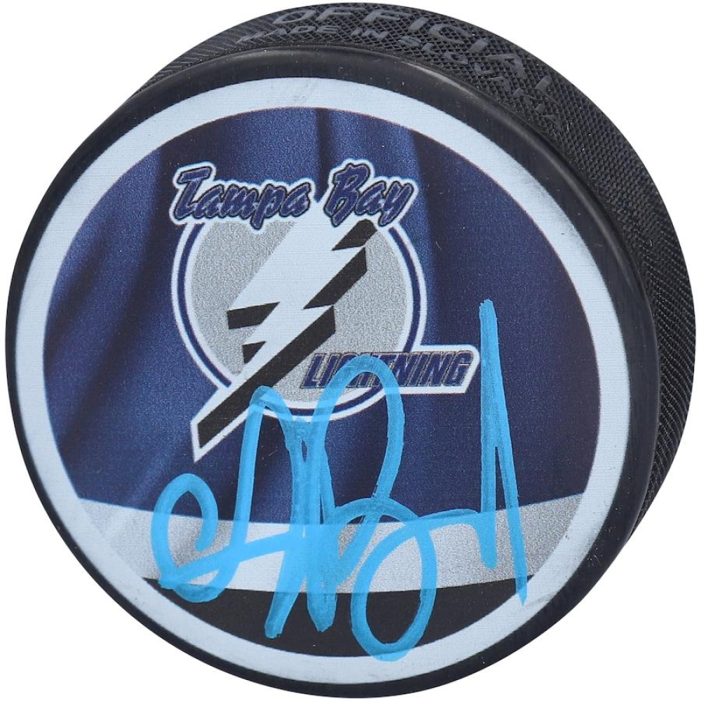 Andrei Vasilevskiy Signed Lightning Reverse Retro Logo Hockey Puck ...