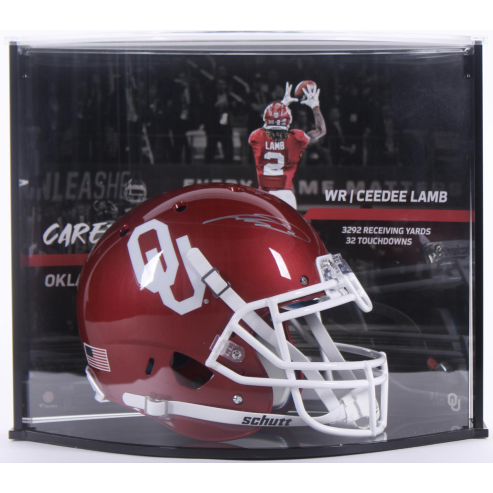 CeeDee Lamb Signed Oklahoma Sooners Full-Size Authentic On-Field Helmet ...