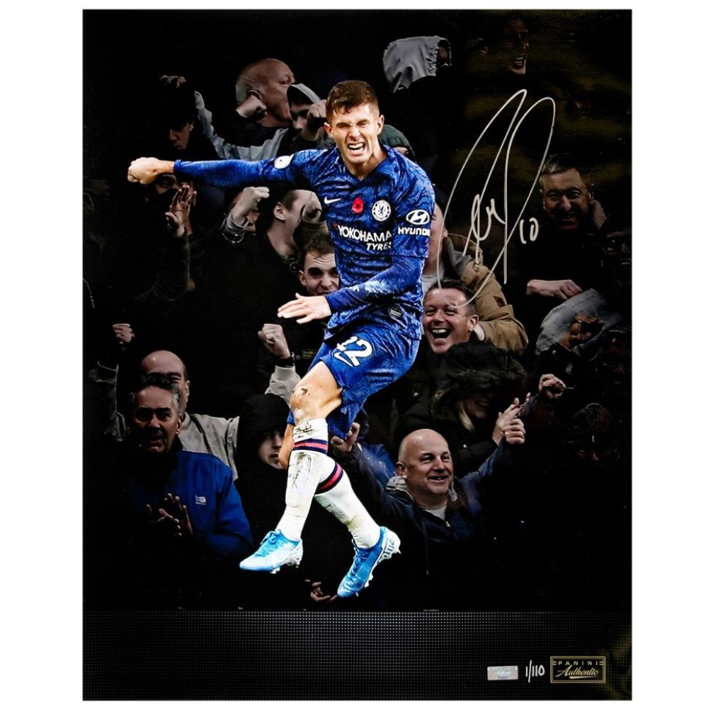 Christian Pulisic Signed Chelsea "Intensity" LE 16x20 Photo (Panini ...