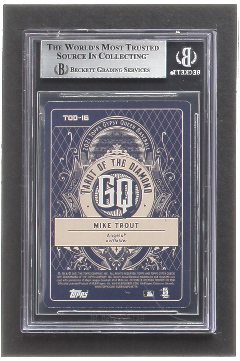Mike Trout 2021 Topps Gypsy Queen Tarot of the Diamond #TOD16 (BGS 8.5 ...