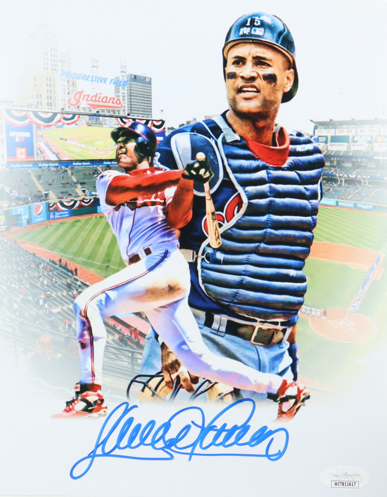 Sandy Alomar Jr. Signed Indians 8x10 Photo (JSA) | Pristine Auction