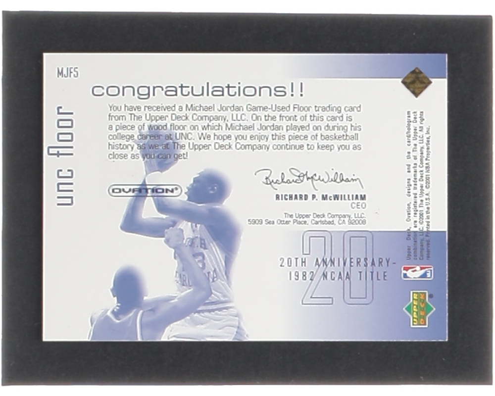 Michael Jordan 2001-02 Upper Deck Ovation MJ UNC Memorabilia #MJF5 ...
