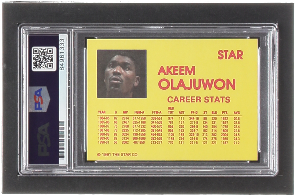 Hakeem Olajuwon Signed 1991 Star #NNO (PSA) | Pristine Auction