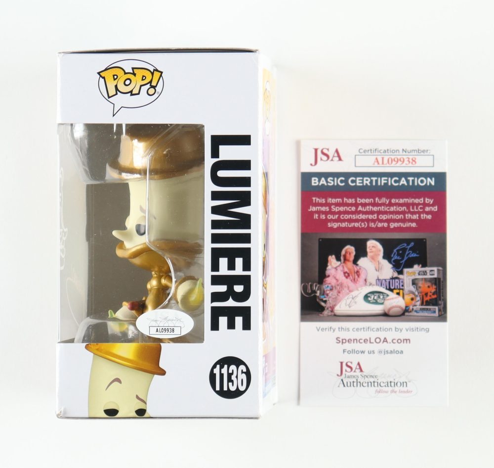 Nik Ranieri Signed "Beauty and the Beast" #1136 Lumiere Funko Pop ...