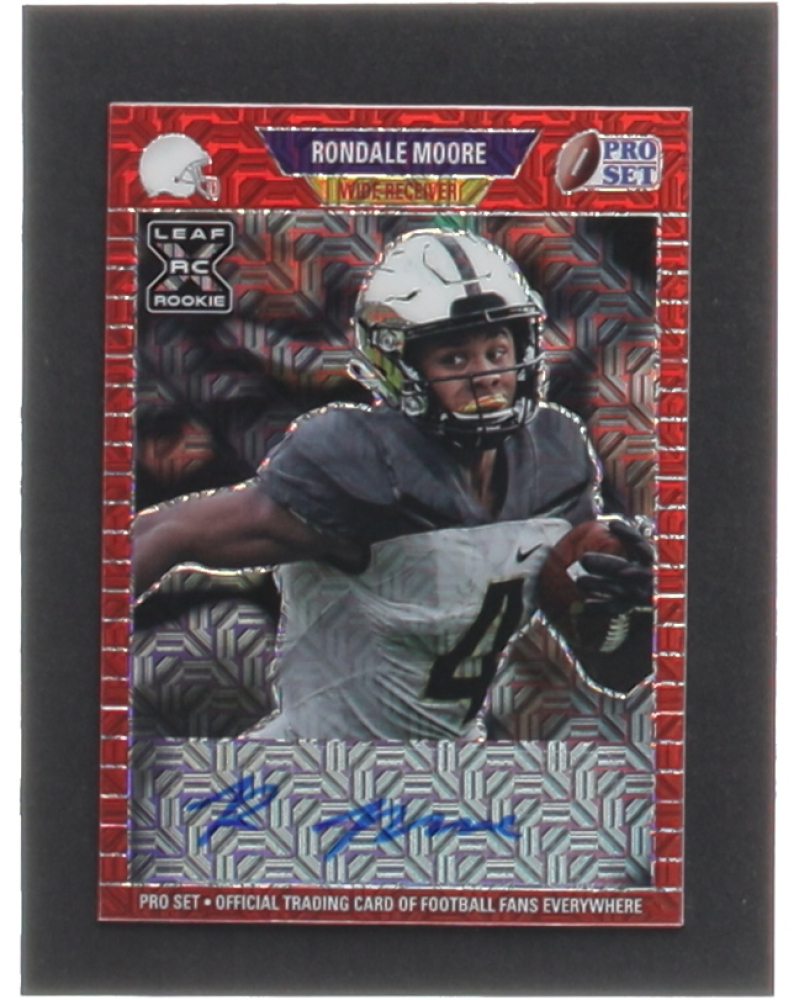 Rondale Moore 2021 Leaf Pro Set Metal Autographs Mojo Red #PARM1 RC #16 ...