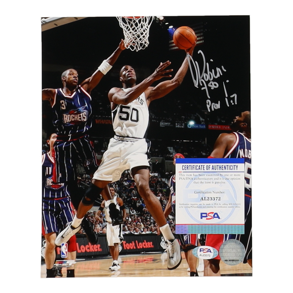 David Robinson Signed Spurs 8x10 Photo (PSA) | Pristine Auction
