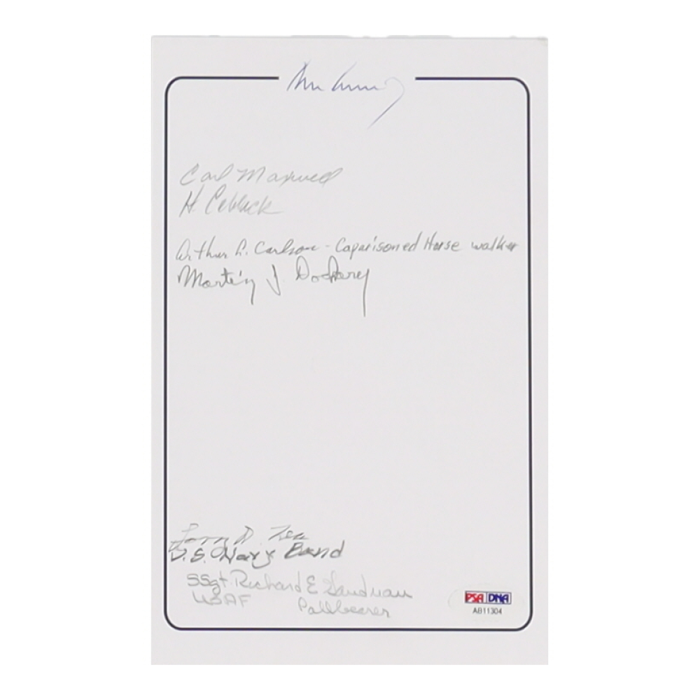 John F. Kennedy Bookplate Signed by (6) with Larry Zea, Martin Dockery ...