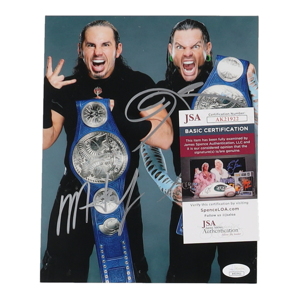 Jeff Hardy & Matt Hardy Signed WWE 8x10 Photo (JSA) | Pristine Auction