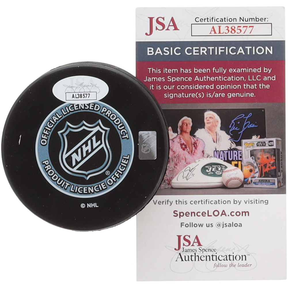 Adam Fantilli Signed Ducks Logo Hockey Puck (JSA) | Pristine Auction