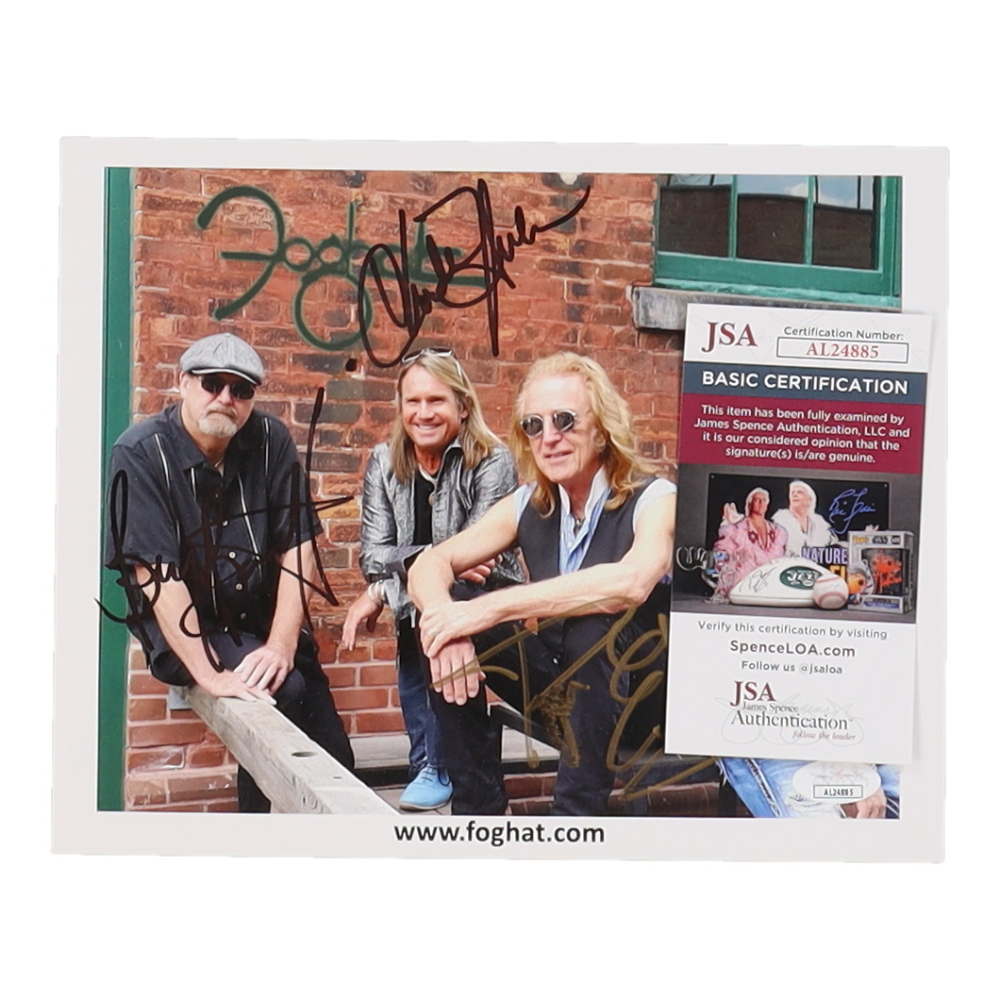 "Foghat" 8x10 Photo Band-Signed by Charlie Huhn, Roger Earl & Rodney O ...