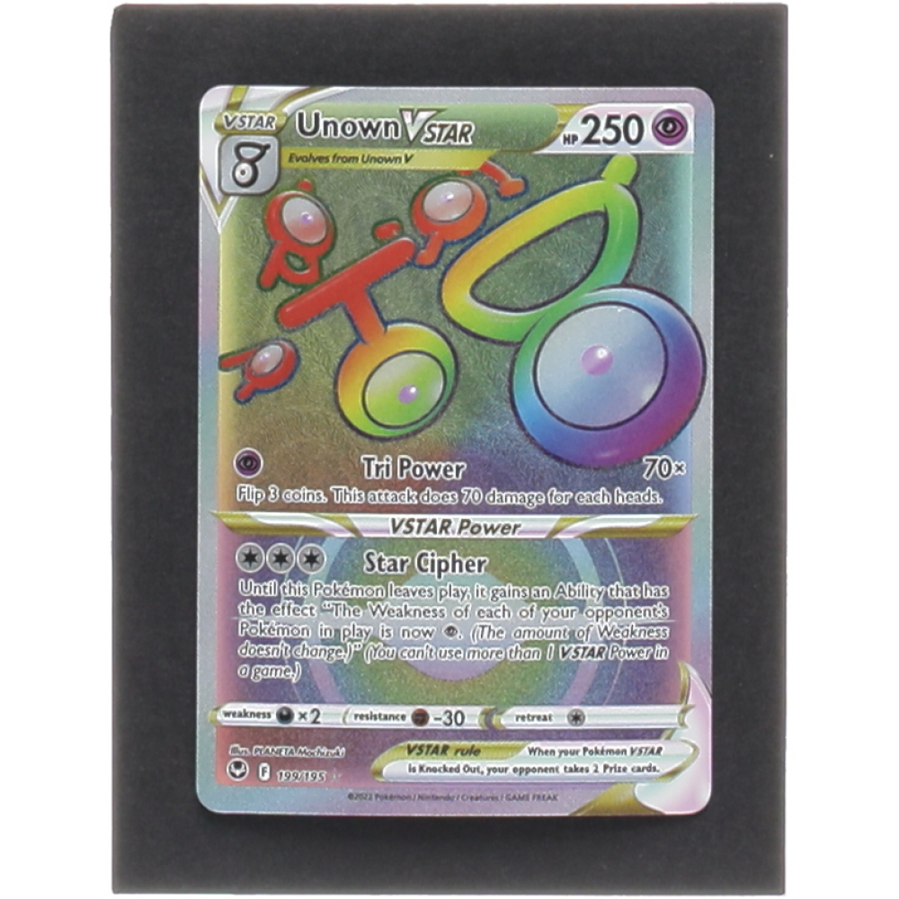 Unown VSTAR 2022 Pokemon Sword and Shield Silver Tempest #199 ...