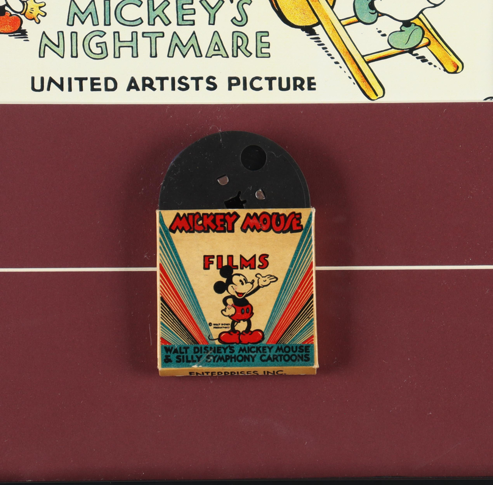 Walt Disney's Mickey Mouse in "Mickey's Nightmare" Custom Framed ...